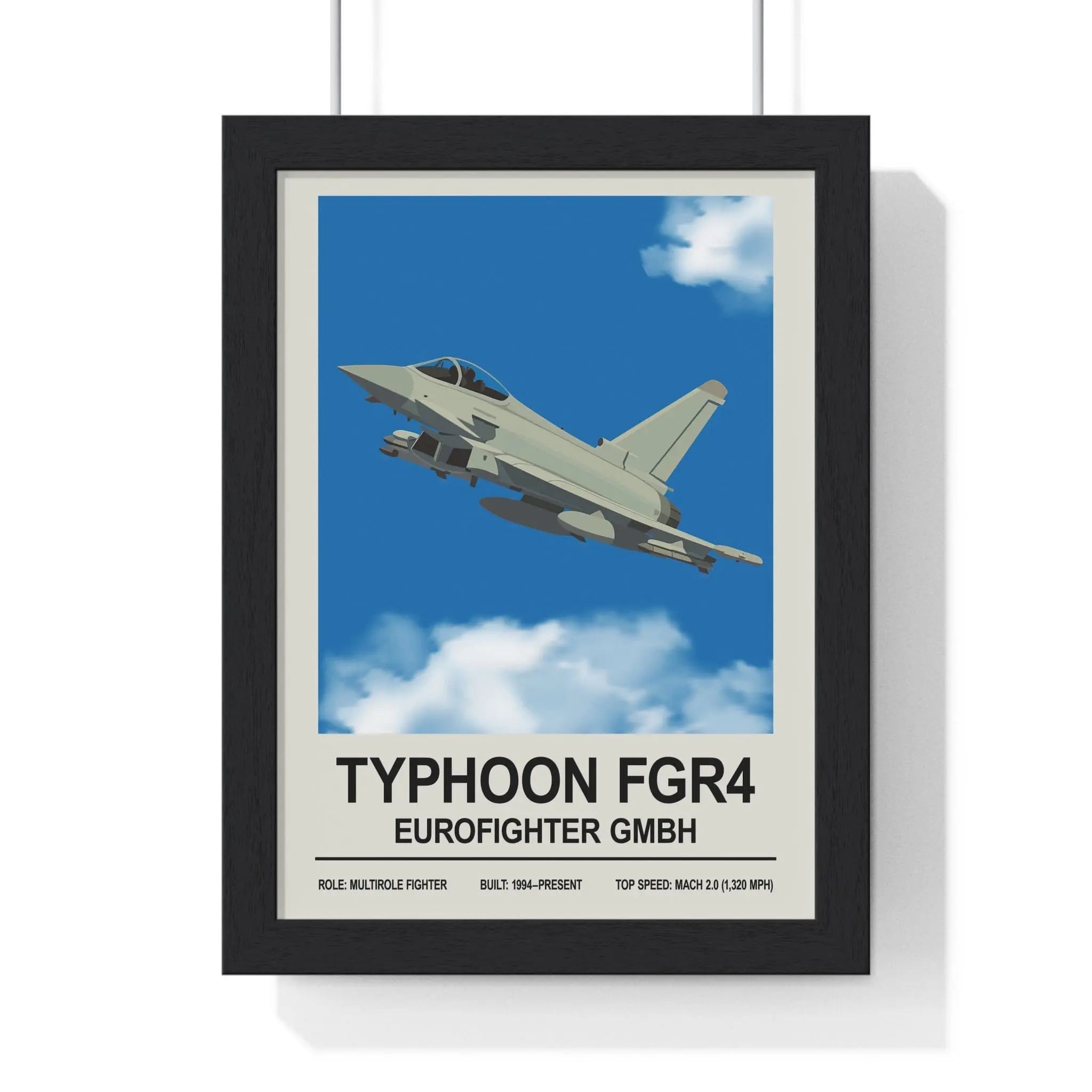 Eurofighter Typhoon FGR4 Poster | Modern Fighter Jet Print – Cork & Co